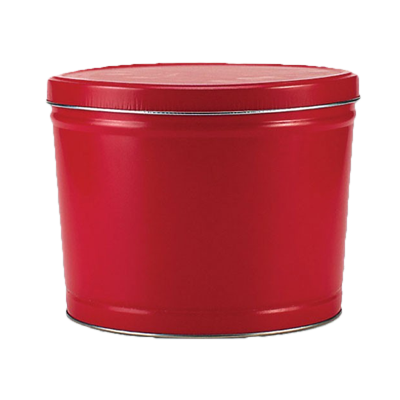 2 Gal Red Tin – The Popcorn Store